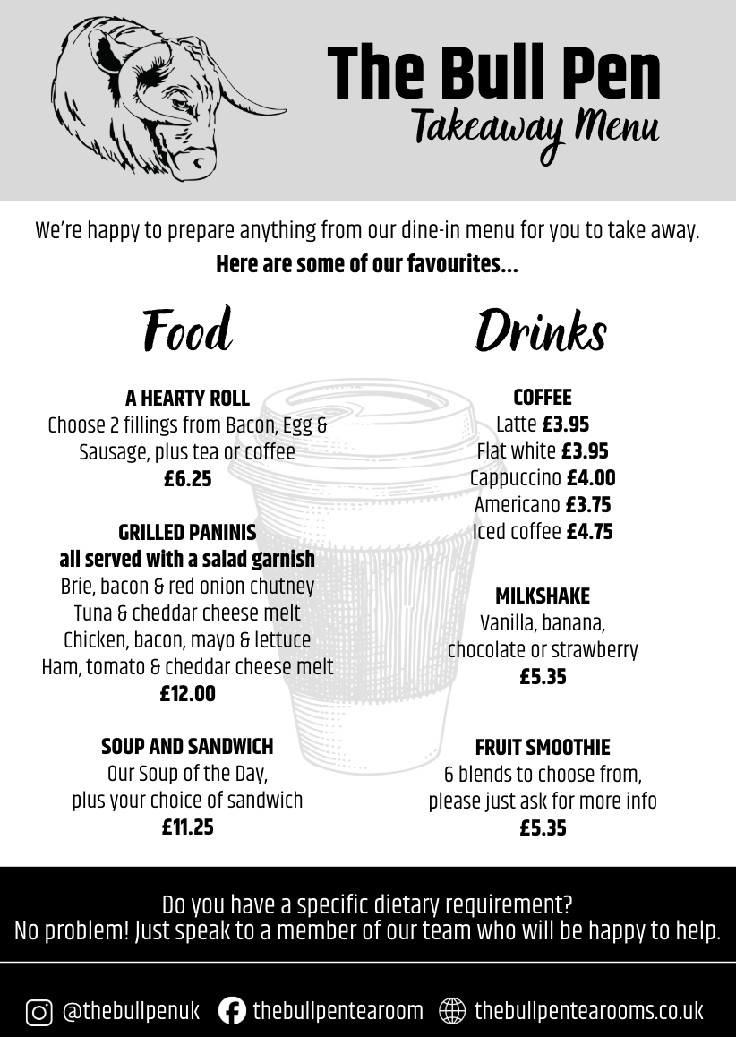 Home - The Bull Pen Restaurant & Tearoom